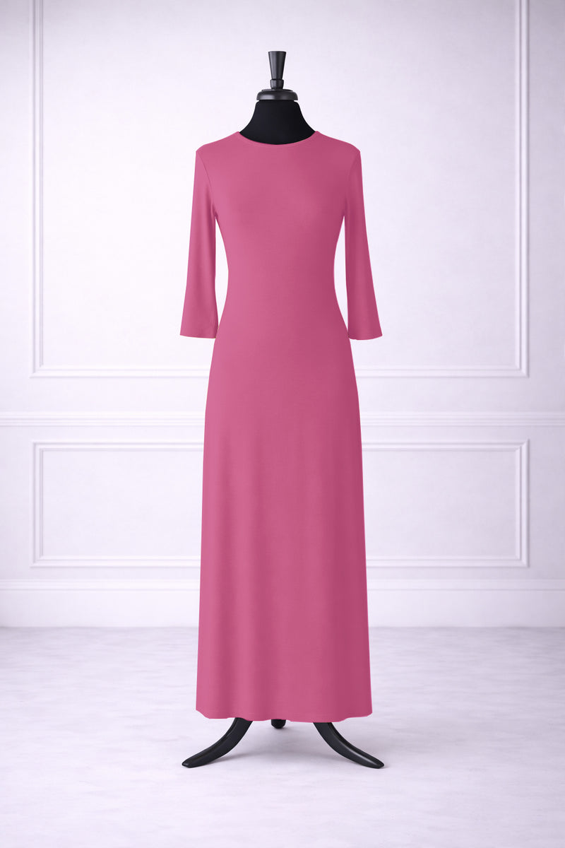 Pink Maxi Layering Dress | Modest Maxi Dress | Nuggles® – 'NUGGLES®